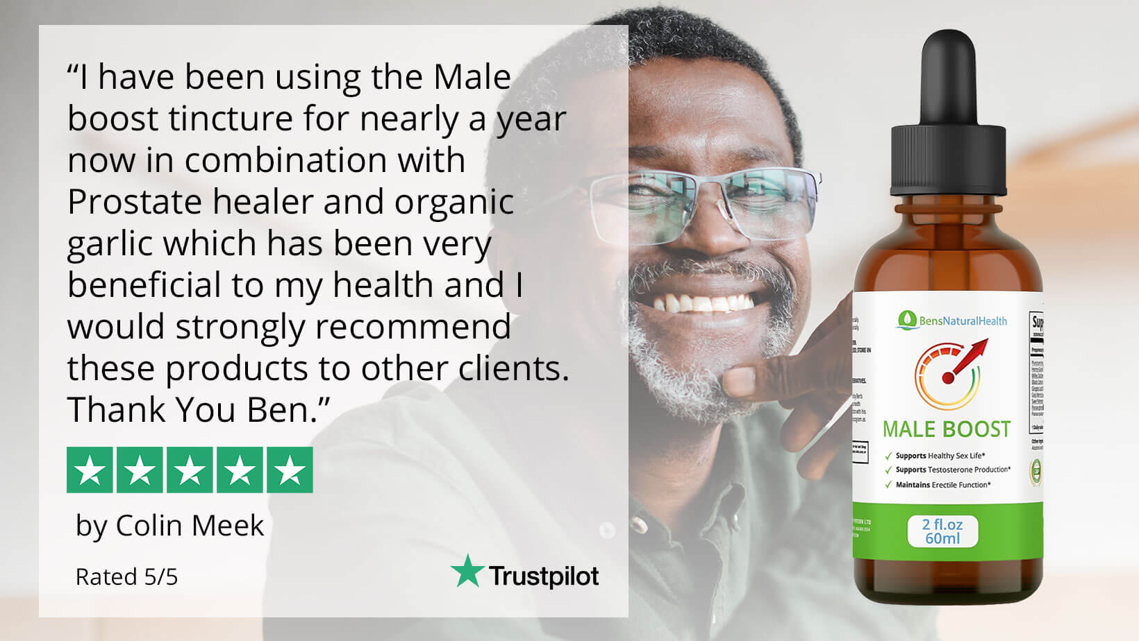 Natural Viagra For Men: Male Boost Tincture - Ben's Natural Health