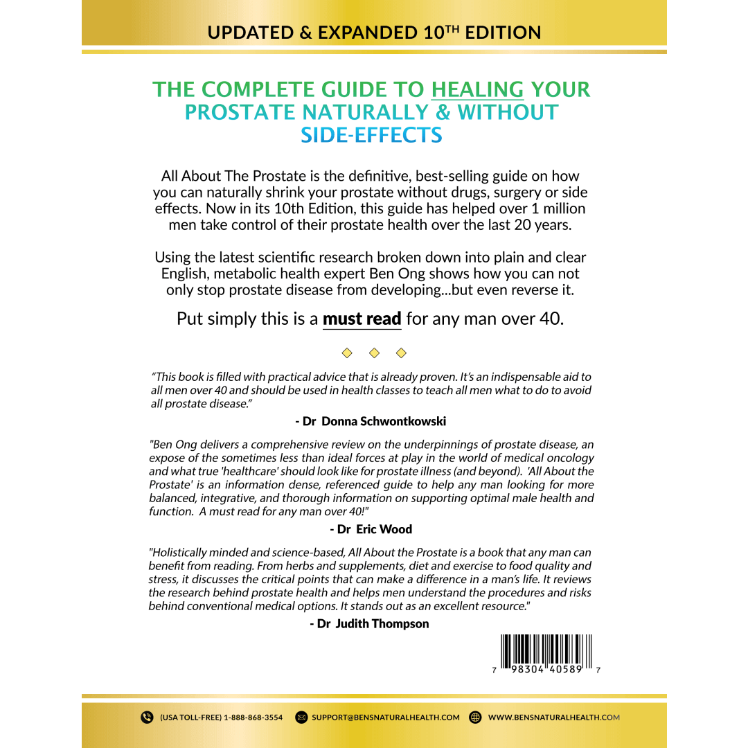 All About The Prostate | 10th Edition | Ben's Natural Health