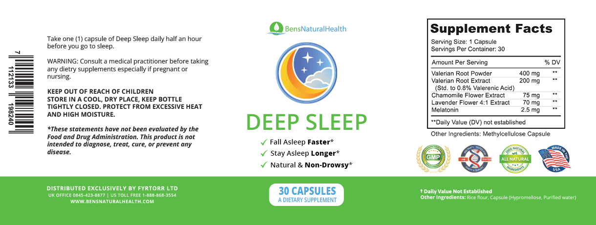 Deep Sleep | Melatonin Supplement | Ben's Natural Health